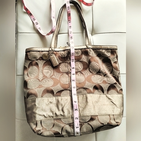 Coach | Bags | Coach Signature Monogram Logo Tote | Poshmark